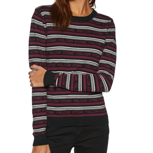 Volcom | Sweaters | Volcom Crewneck Logo Sweater Medium Nwt | Poshmark
